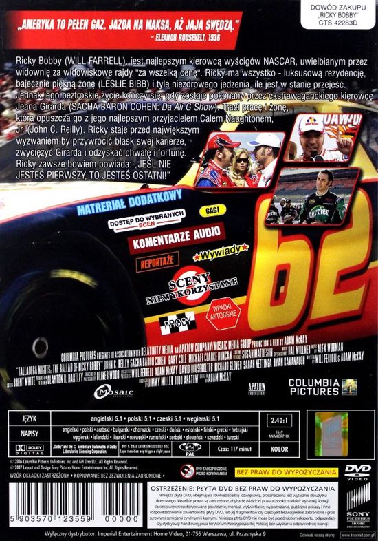 Talladega Nights: The Ballad of Ricky Bobby [DVD] (Dvd), Will Ferrell ...