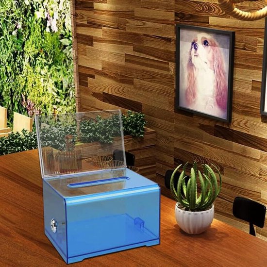 Acryl donatie stembus met slot - veilige ideeënbus, perfect voor ...