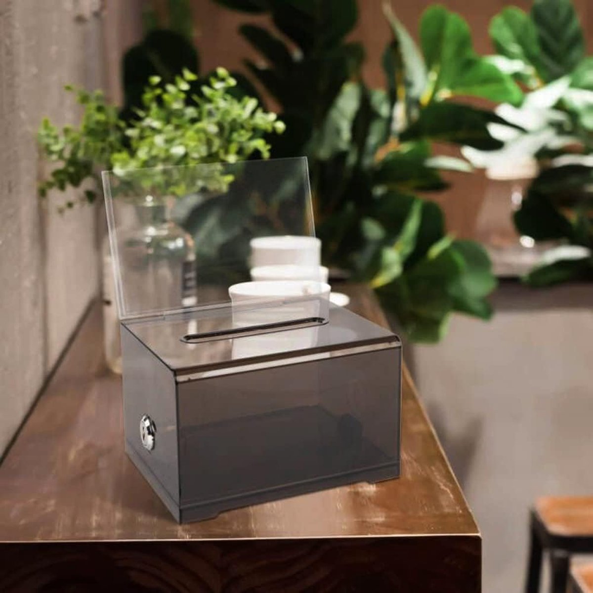 Acryl donatie stembus met slot - veilige ideeënbus, perfect voor ...