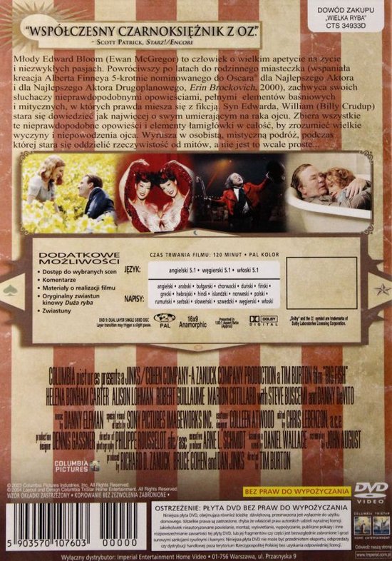 Big Fish [DVD] (Dvd), Steve Buscemi | Dvd's | bol