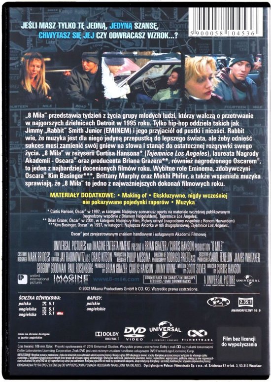 8 Mile [DVD] (Dvd), Kim Basinger | Dvd's | bol