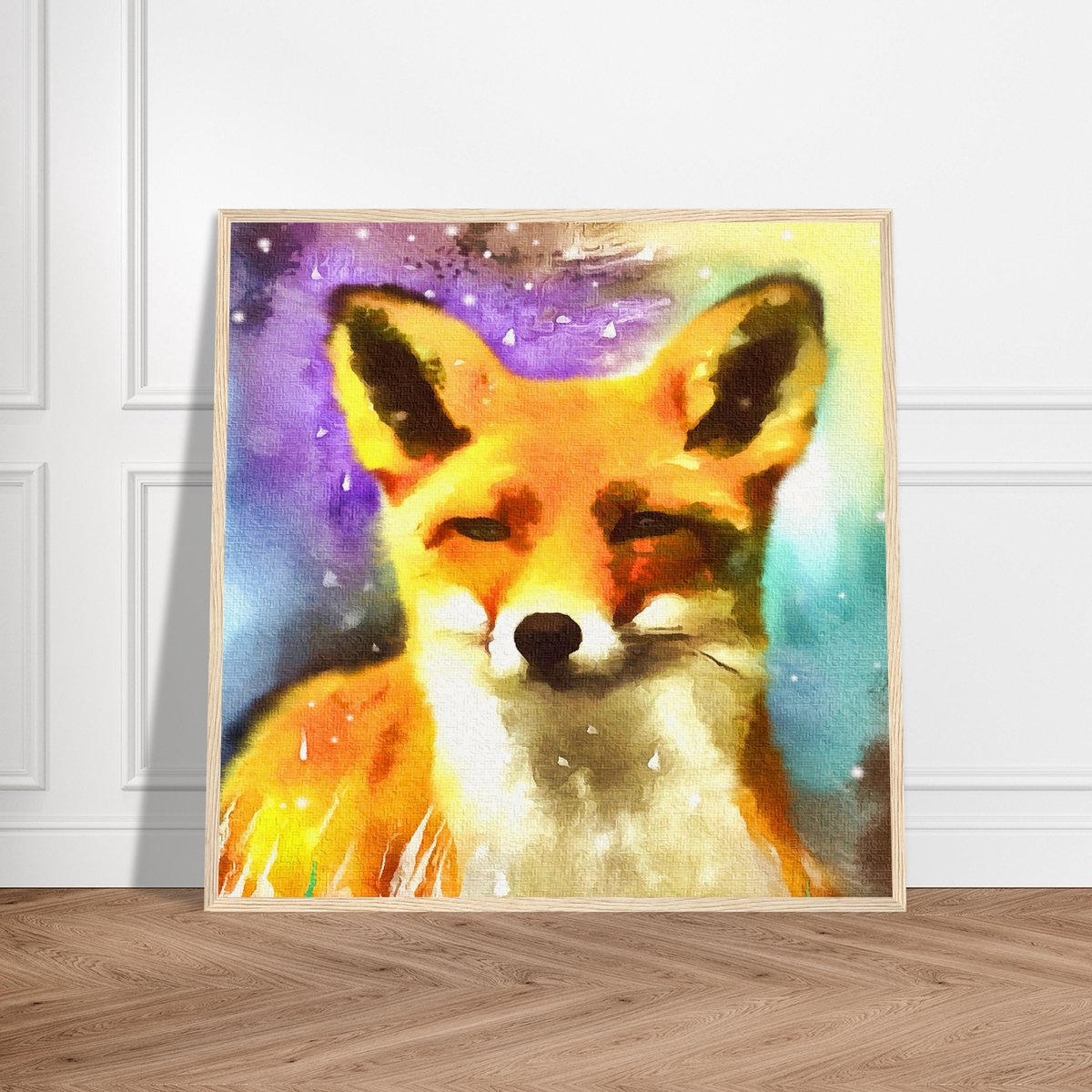 vos poster | posters vossen jacht | 50 x 50 cm | pop art streetart ...