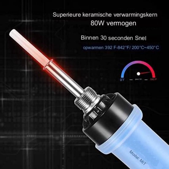 Elysium - Soldeerbout - Soldeerstation - Soldeerset - Blauw | bol