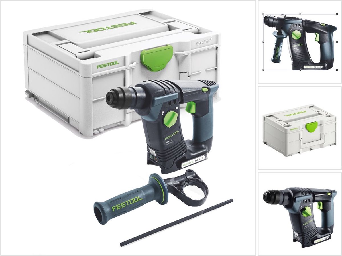 Festool BHC 18-Basic Accu Boorhamer SDS+ 1,8J 18V Basic Body in Systainer - 577600 | bol