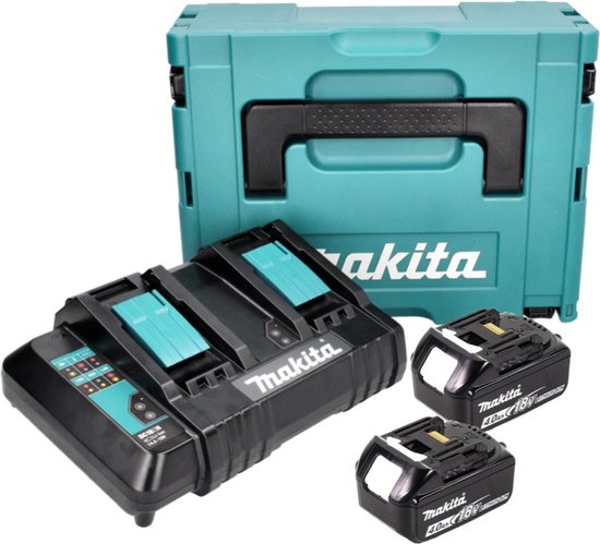 Makita Power Source Kit 18 V met 2x BL 1840 B 4.0 Ah accu ( 197265-4 ) + DC 18 SH... | bol