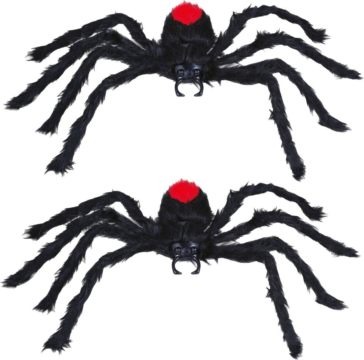 Fiestas horror spin groot - 2x - Halloween decoratie/versiering - zwart ...