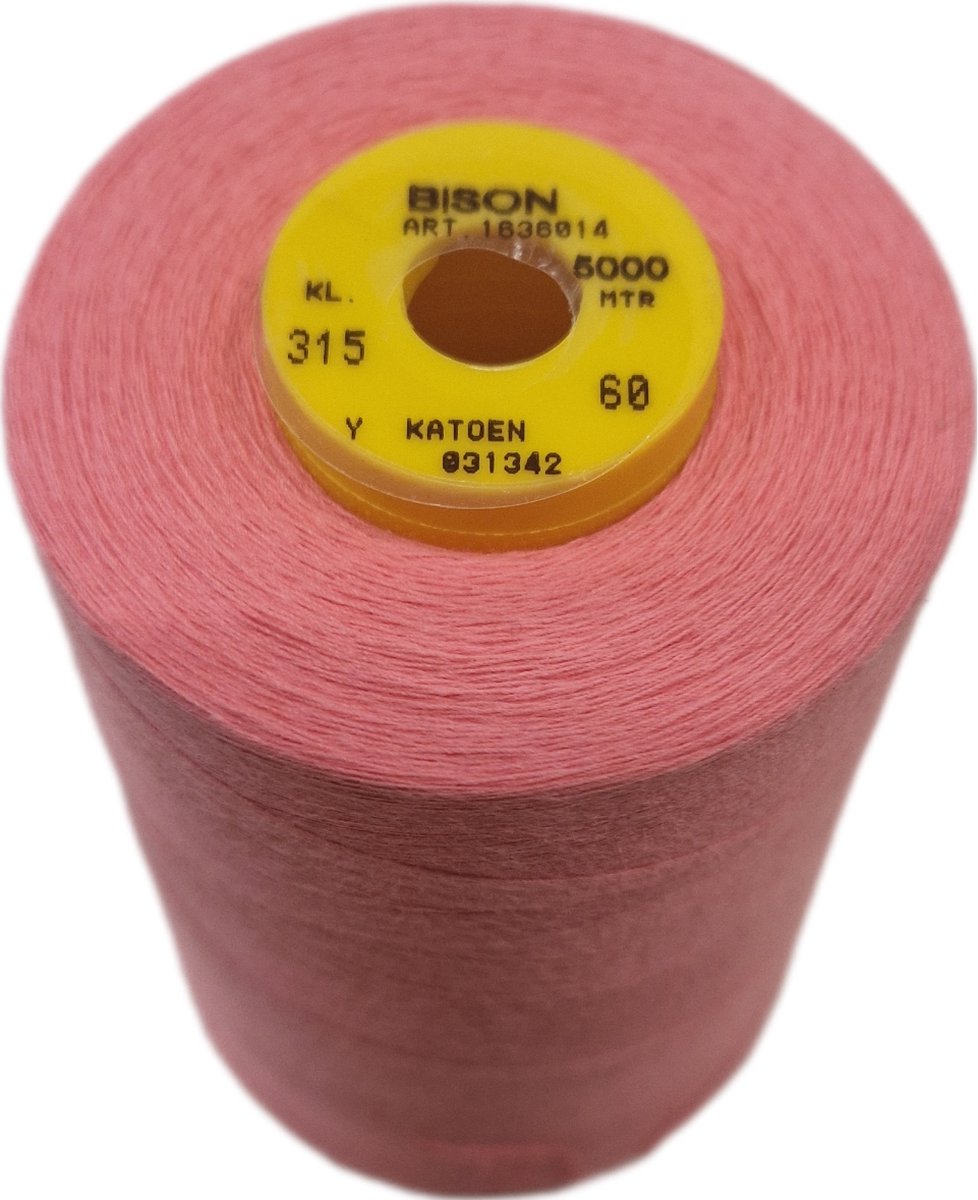 Lockgaren roze 5 stuks kleurcode 315 - 5000meter per stuk 100%katoen ...