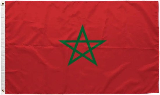 Marokkaanse vlag- 90/150cm- vlaggen - Vlag Marokko - Extra goede ...