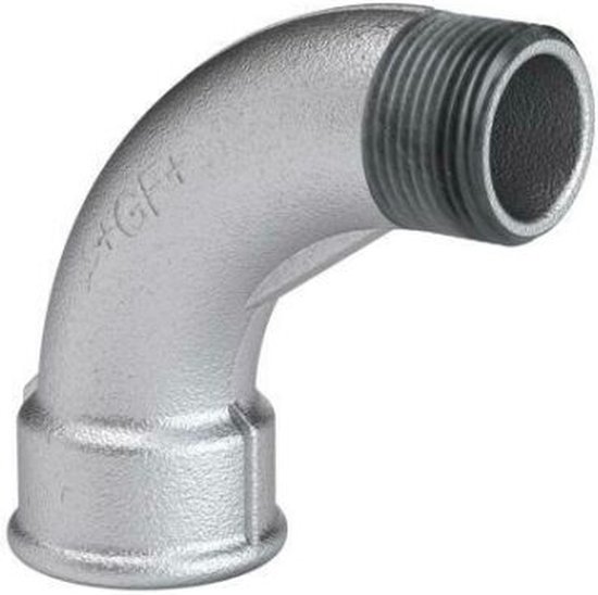 bocht 90 graden gegalvaniseerd, binnendraad x buitendraad 1/2 inch | bol