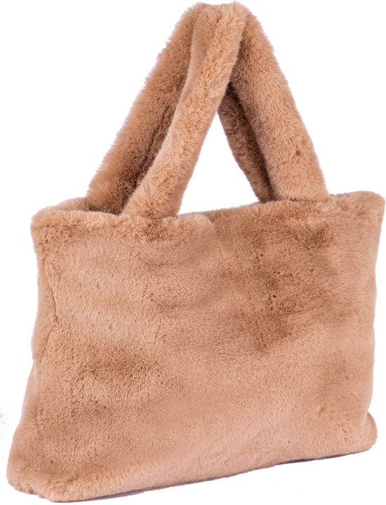 Nouka Camel Bruin Grote Dames Tas – Handtas – Schoudertas – Shopper ...