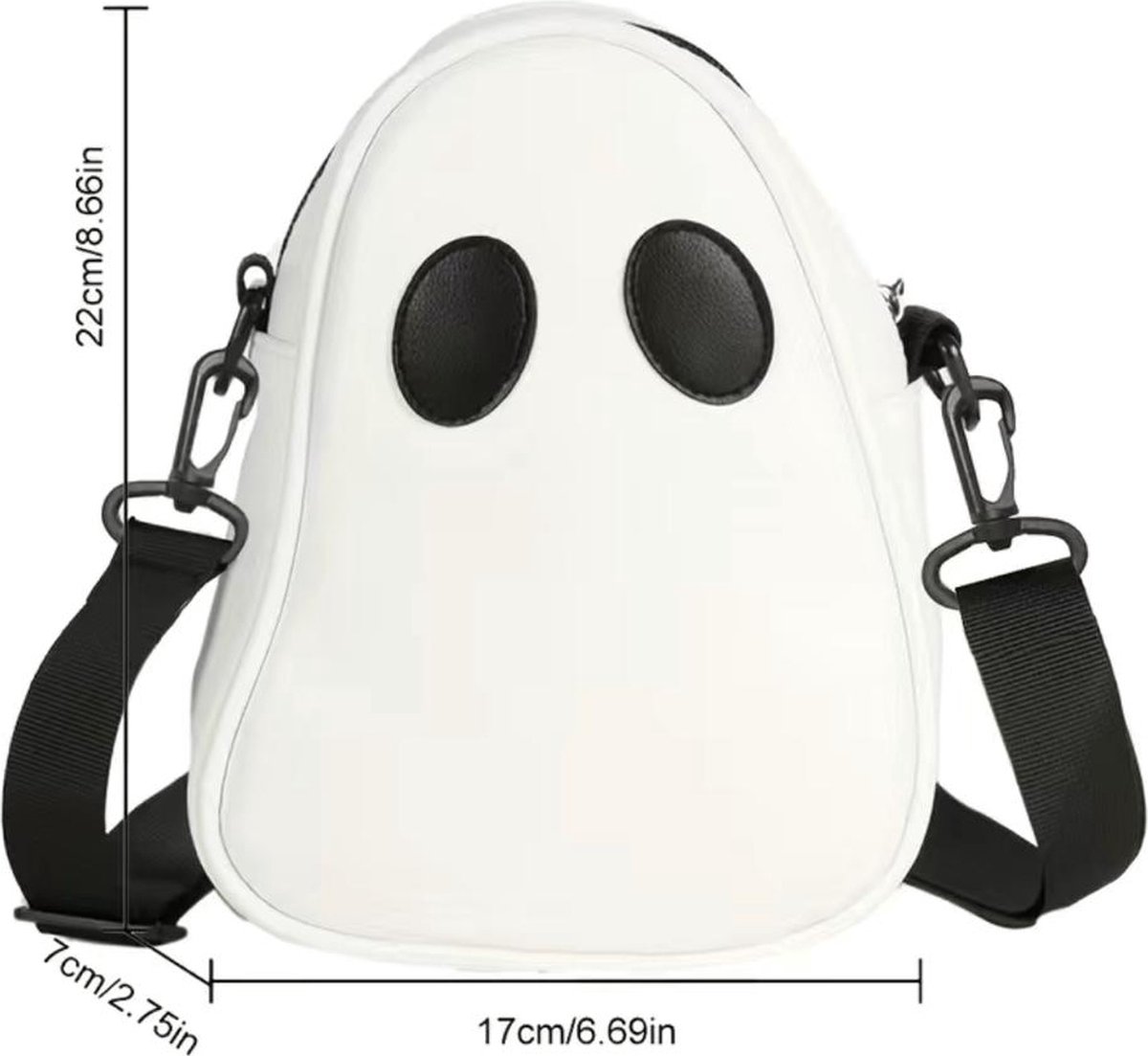 Spook Schoudertas - Halloween Tas - Ghost Purse - Handtas Wit | bol.com