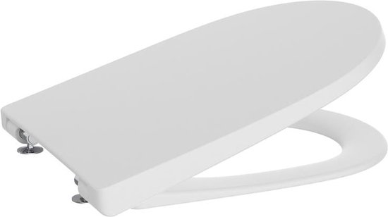 Roca Ona softclose wc bril met deksel, mat wit | bol