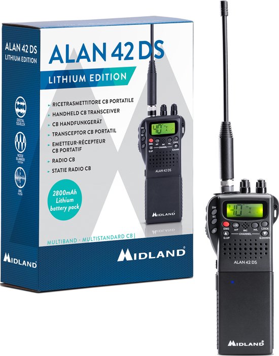 Midland Alan 42 DS Lithium edition - 2800 mAh battery pack - USB-C - CB ...