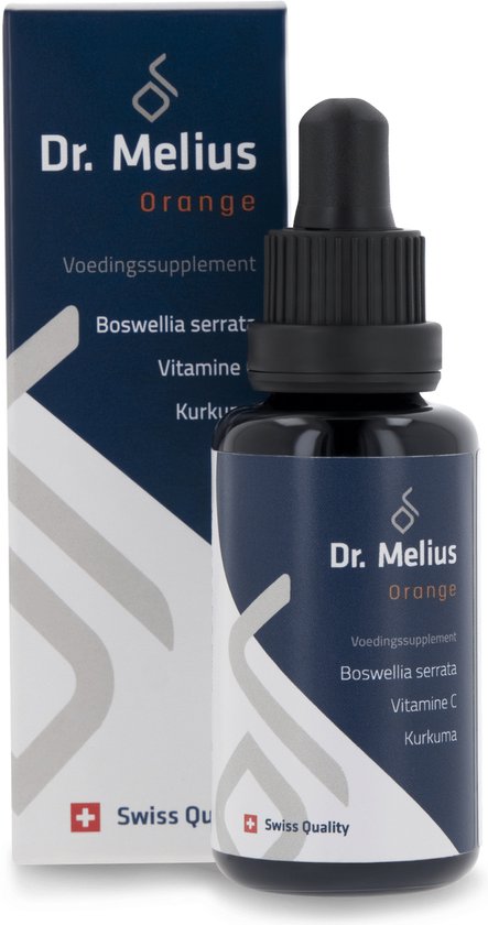 Dr. Melius Orange met Vitamine C, Kurkuma en Boswellia Serrata - 60 dagen hoge opnamegraad | bol
