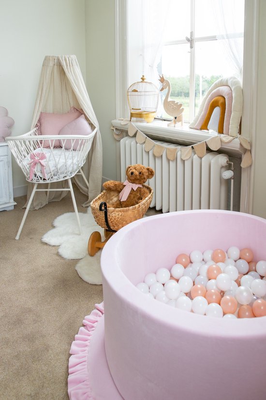 Soft Velvet Ballenbad Light Pink Moje • Rond 40 x 90 cm • Inclusief 200 ...