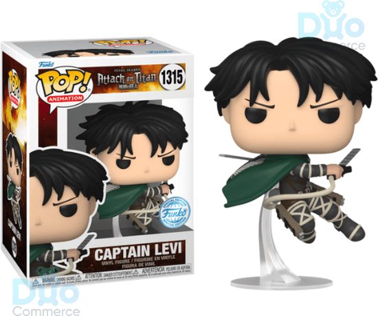 Funko Pop! Attack on Titan - Captain Levi #1315 Exclusive | bol
