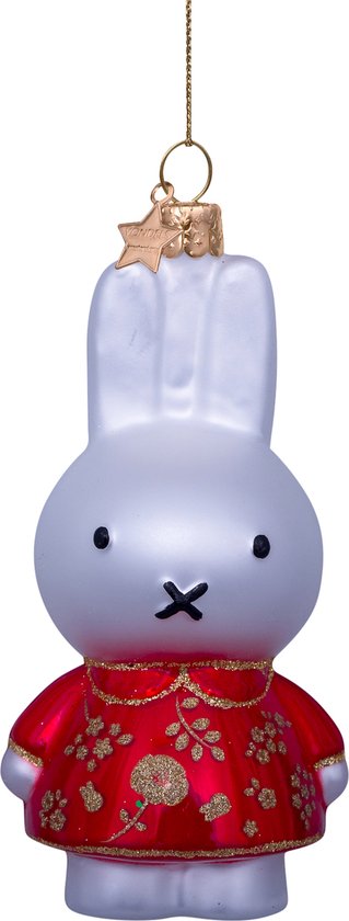Ornament glass Nijntje/Miffy year of the rabbit H11cm w/box | bol