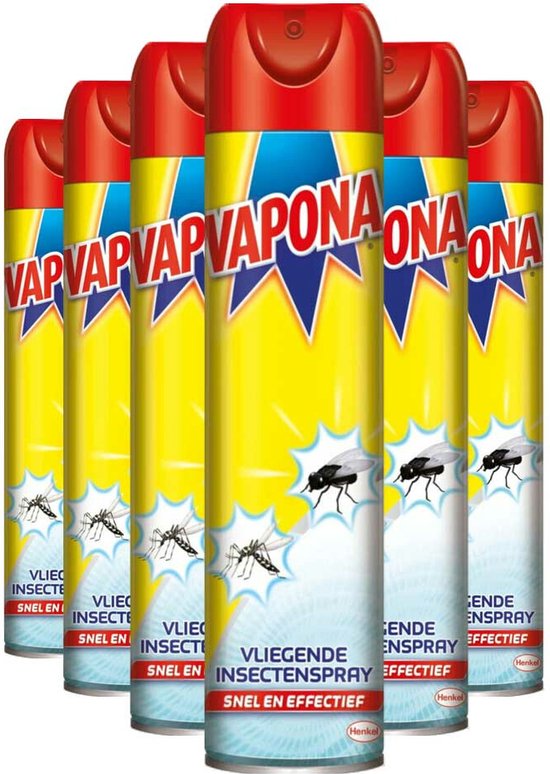 6x Vapona Vliegende Insecten Spray 400 ml | bol