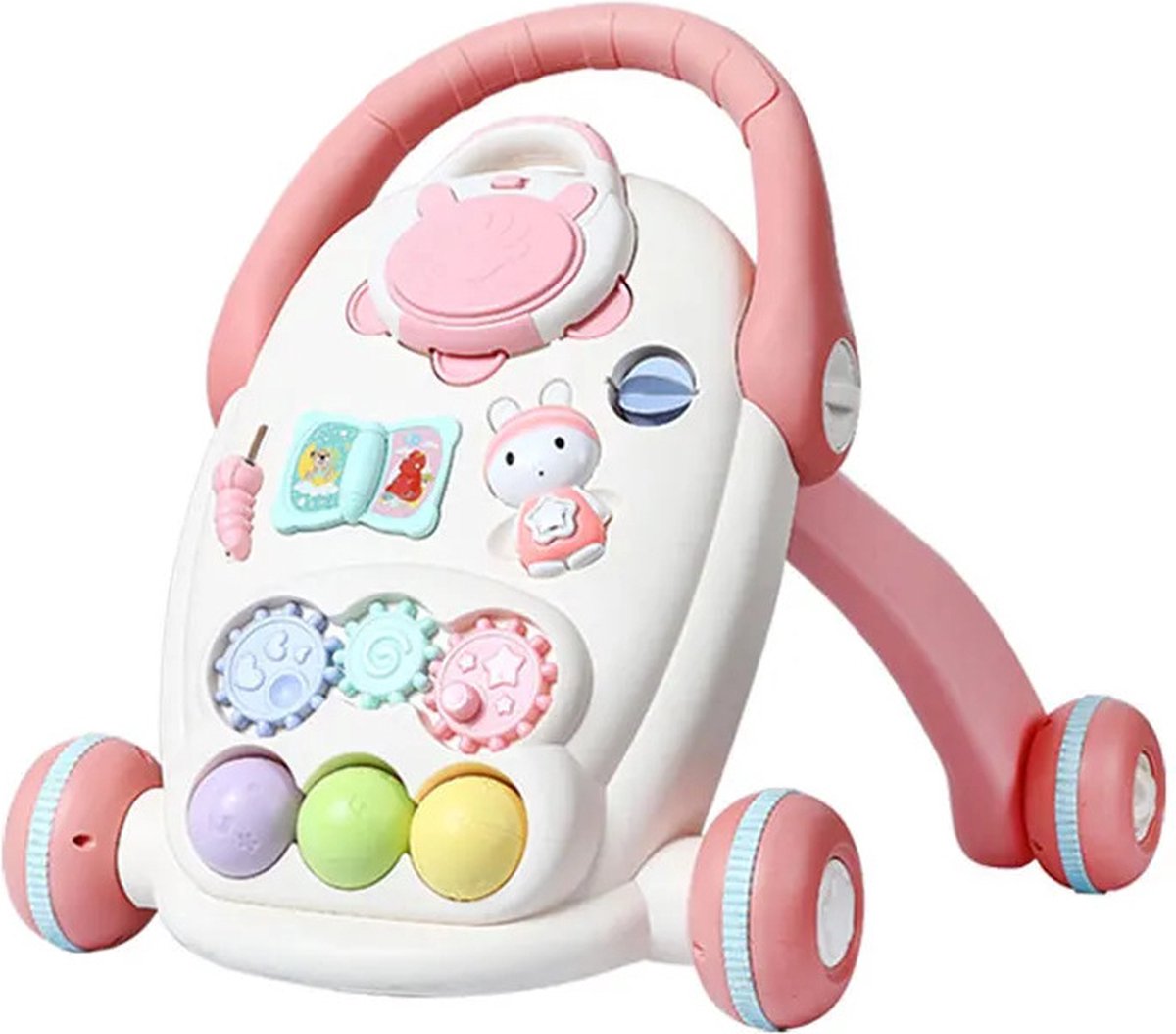 2in1 Loopwagen Baby - Leren Lopen & Spelen - ERGONOMISCHE Baby Walker ...