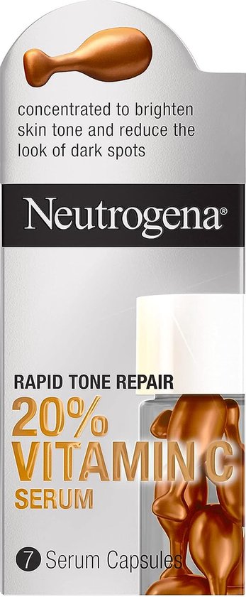 Neutrogena Rapid Tone Repair 20% Vitamin C - Face Serum - 7 Capsules, | bol