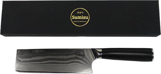 Sumisu Knives - Japans mes - Nakiri Black Collection - 100% damascus ...