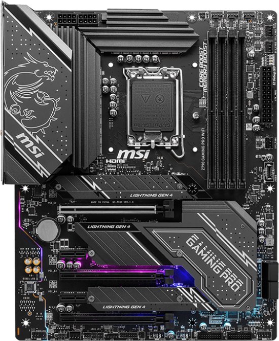 MSI Z790 GAMING PRO WIFI, Intel, LGA 1700, Intel® Celeron®, Intel ...