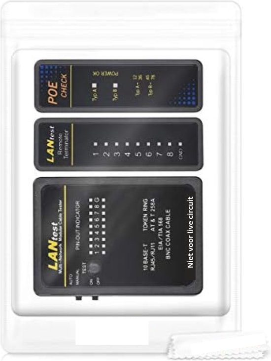 Netwerk tester - UTP tester - Lan tester | bol.com