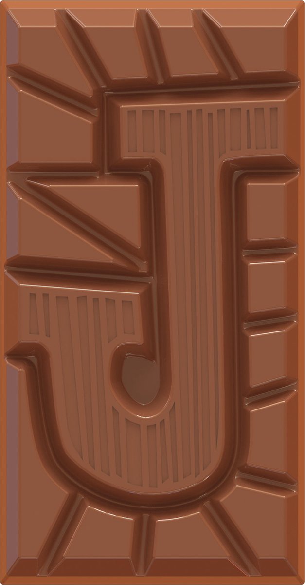 Tony's Chocolonely Chocolade Letter J - Melkchocolade Reep ...