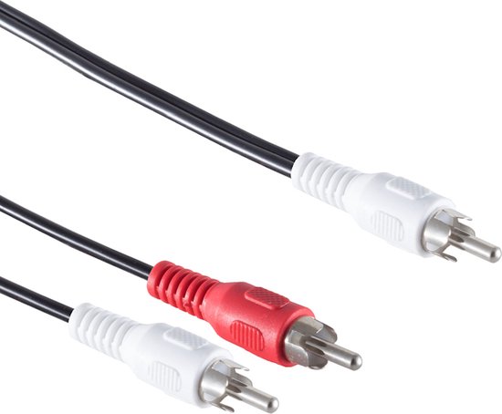 Powteq - 2.5 meter premium tulp mon -> stereo - Subwoofer kabel - 2 x ...