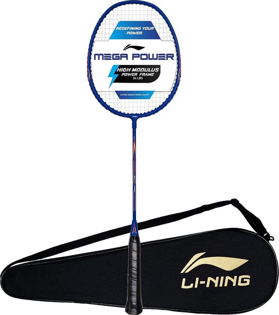 Li -Ning Mega Power 9 - (gespannen) Aluminium badminton racket met ...