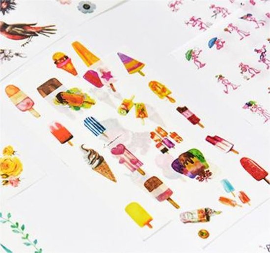 Stickerset IJsjes - 3 vellen - Sticker Ijsje | bol