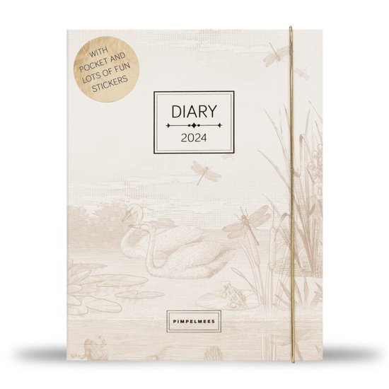Pimpelmees diary 2024 A5 - warm nude | bol