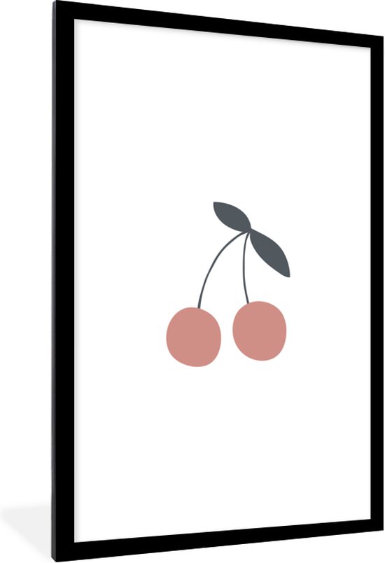 Fotolijst incl. Poster - Kers - Fruit - Bohemian - 60x90 cm ...