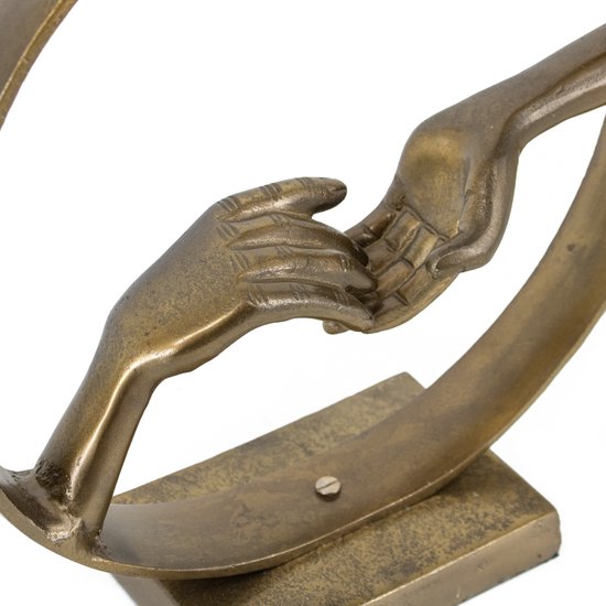 Decoratie Beeld handen goud | bol