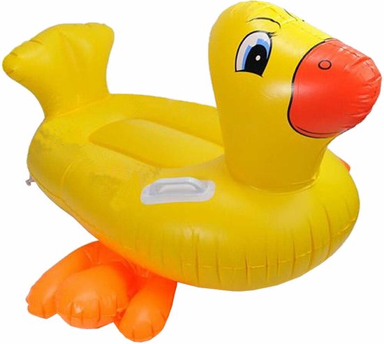 Eend / Opblaasband / Zwemmen / Dier / Geel / Zomer / 135 cm / Plezier | bol