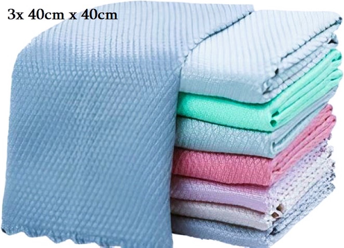 Microvezeldoekjes - Microvezeldoek - 40cmx40cm - 100% Microvezel ...