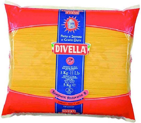 Divella Spaghetti Ristorante No. 8 5 kg Packung | bol.com