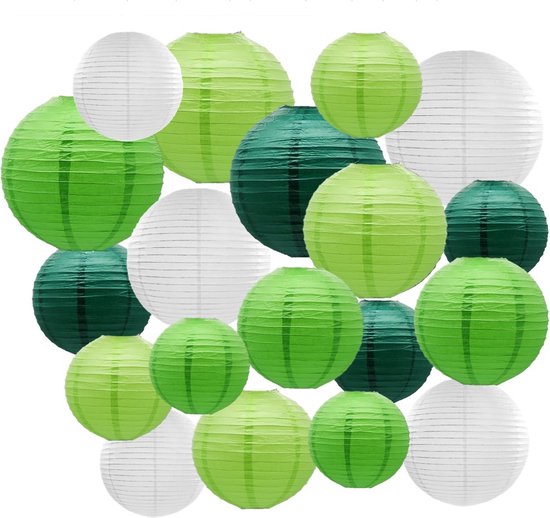 20 Stuks Groene Lampionnen Versiering voor jungle & dino... | bol