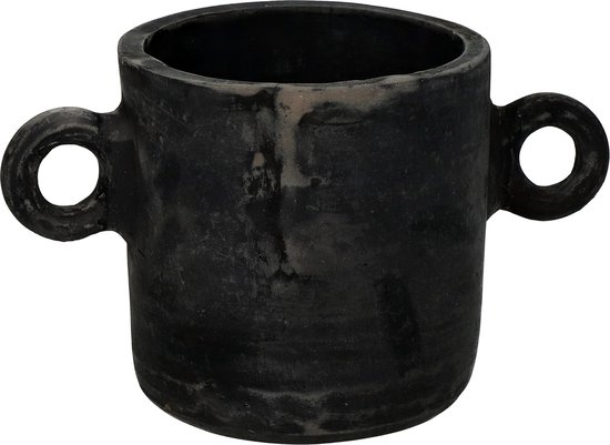 Zwarte pot met oortjes | bol.com