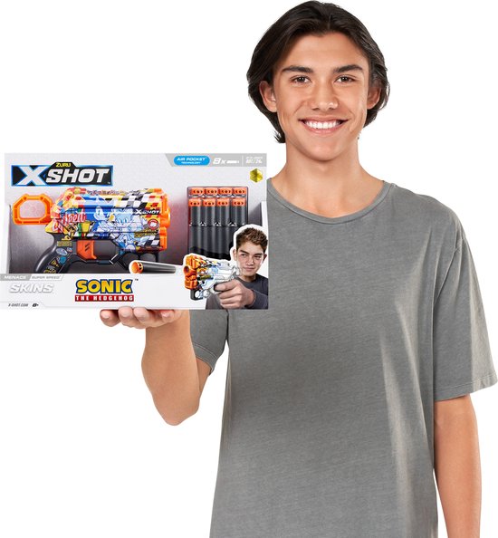 ZURU - XSHOT - Skins Menace Blaster - Super Speed Skin - Met 8 pijltjes ...