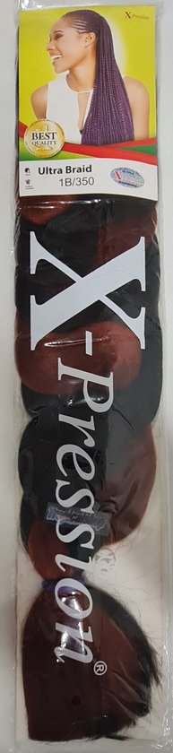 X-pression ultra braid color 1B/350 3+1 gratis | bol