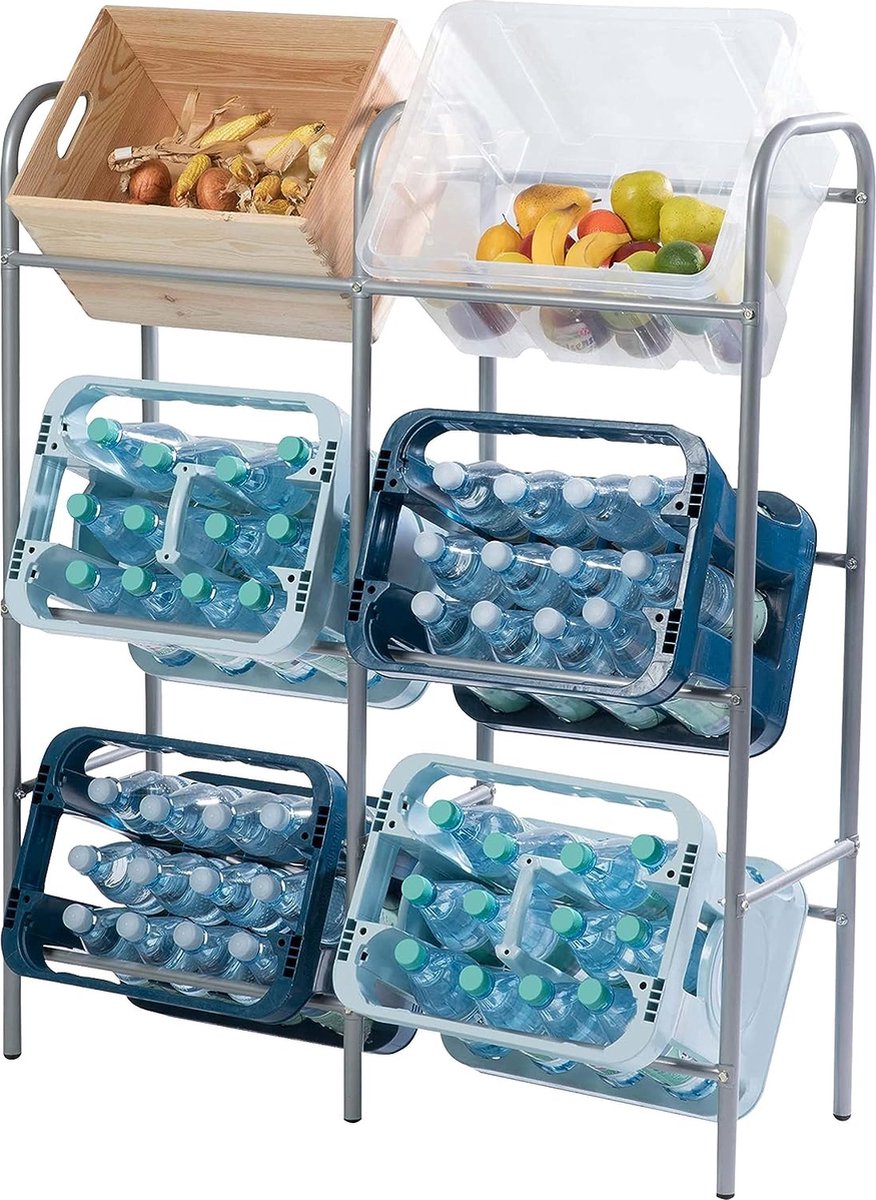 Profeco krattenrek voor 6 kratten - Opbergrek | Rek voor ...