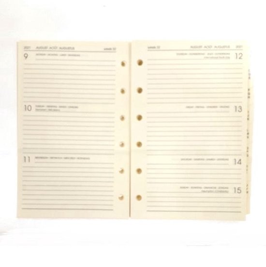 Lugano Agendavulling Junior - CREME Papier - 2026 - 8cmx12.5cm | bol
