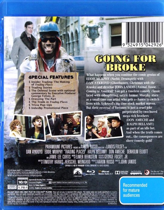 Trading Places [Blu-Ray] (Blu-ray), Don Ameche | Dvd's | bol.com