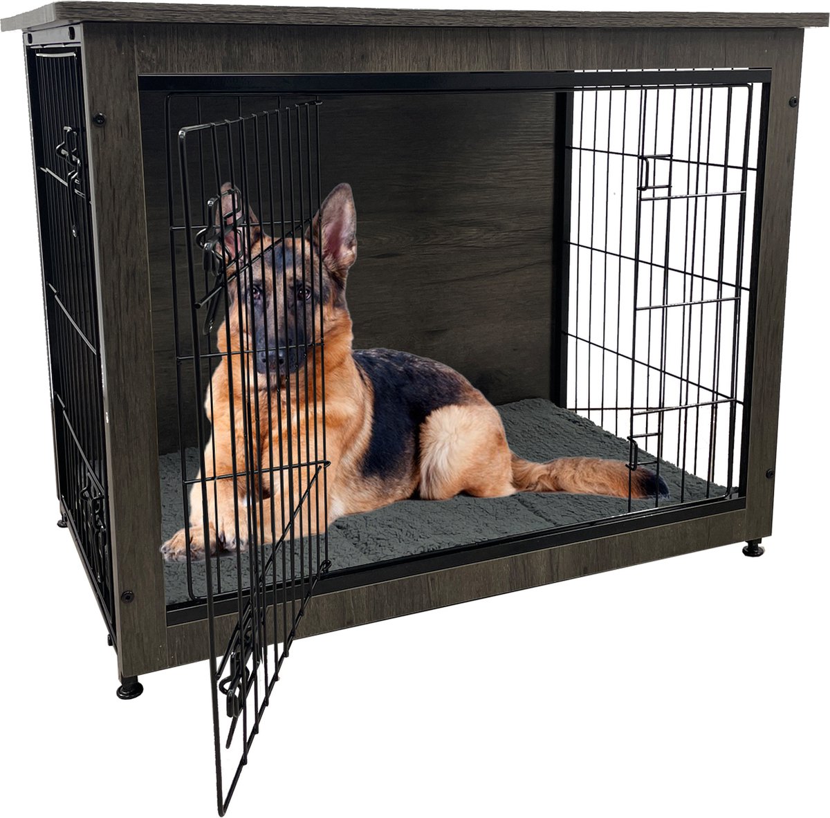 MaxxPet Houten Hondenbench - Hondenhuisje voor binnen - Hondenhok ...