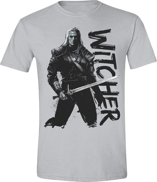 PCMerch The Witcher - Sketch Heren T-shirt - XL - Grijs | bol