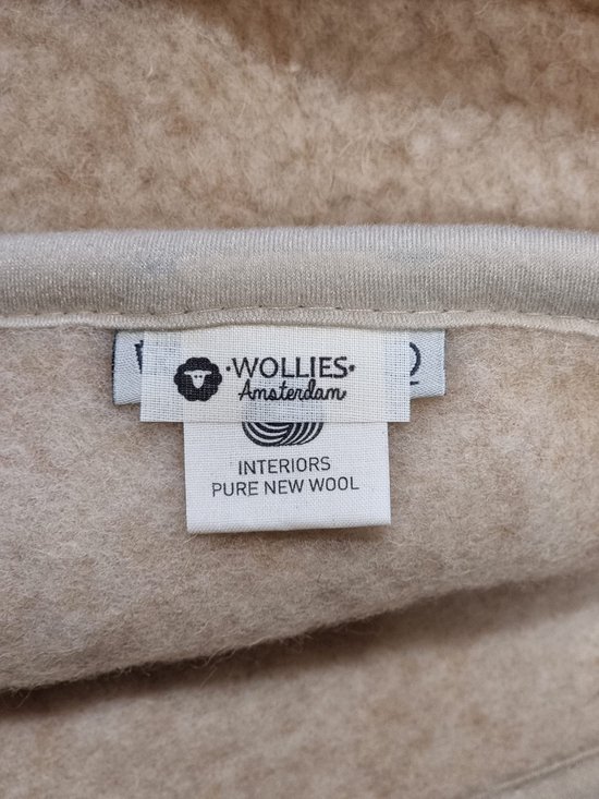 WOLLIES Amsterdam - 100% Merinowol Hoge Pantoffels - Beige - Maat 42-43 ...