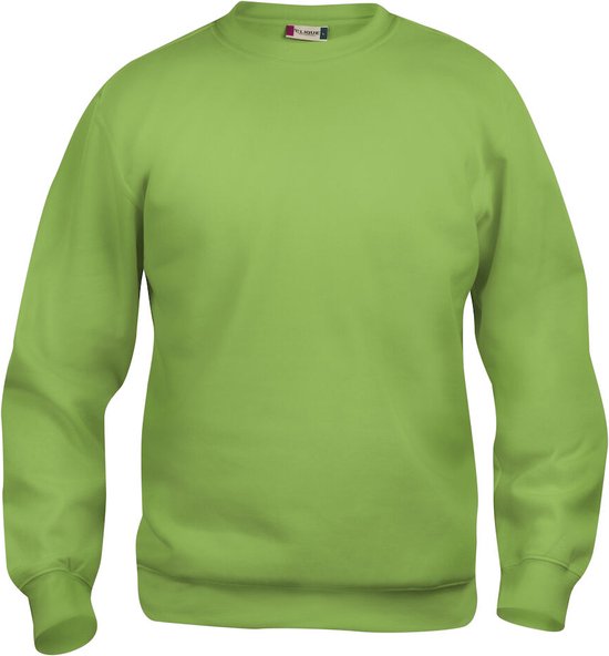 Clique Basic Roundneck Sweater Light-groen maat XS | bol