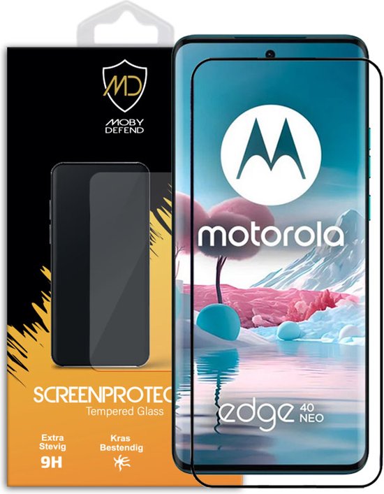 Motorola Edge 40 Neo Screenprotector - MobyDefend Gehard Glas ...