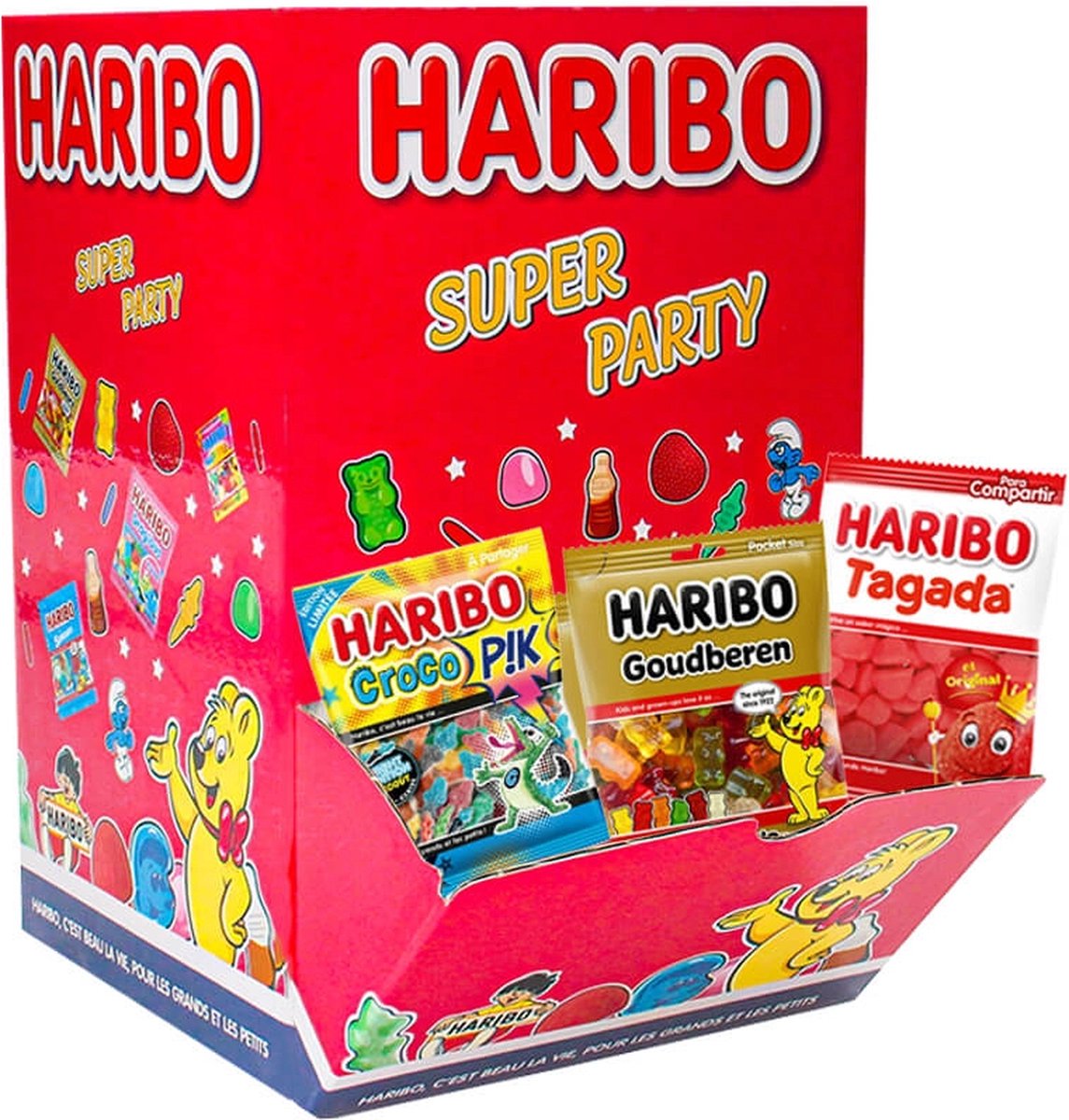 Haribo snoepdispenser "Super Party" - 1000g | bol.com